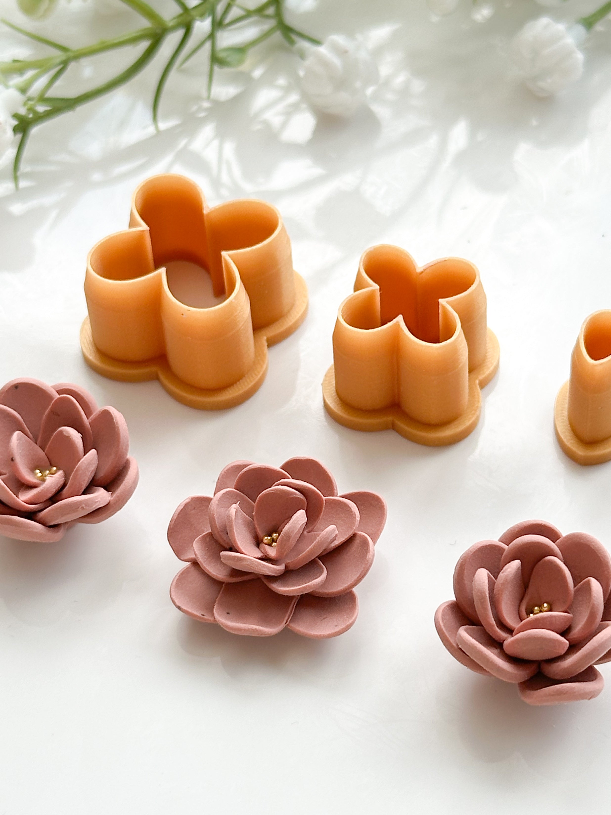 Flower Builder #3 Polymer Clay Cutter Set – Tera Clay