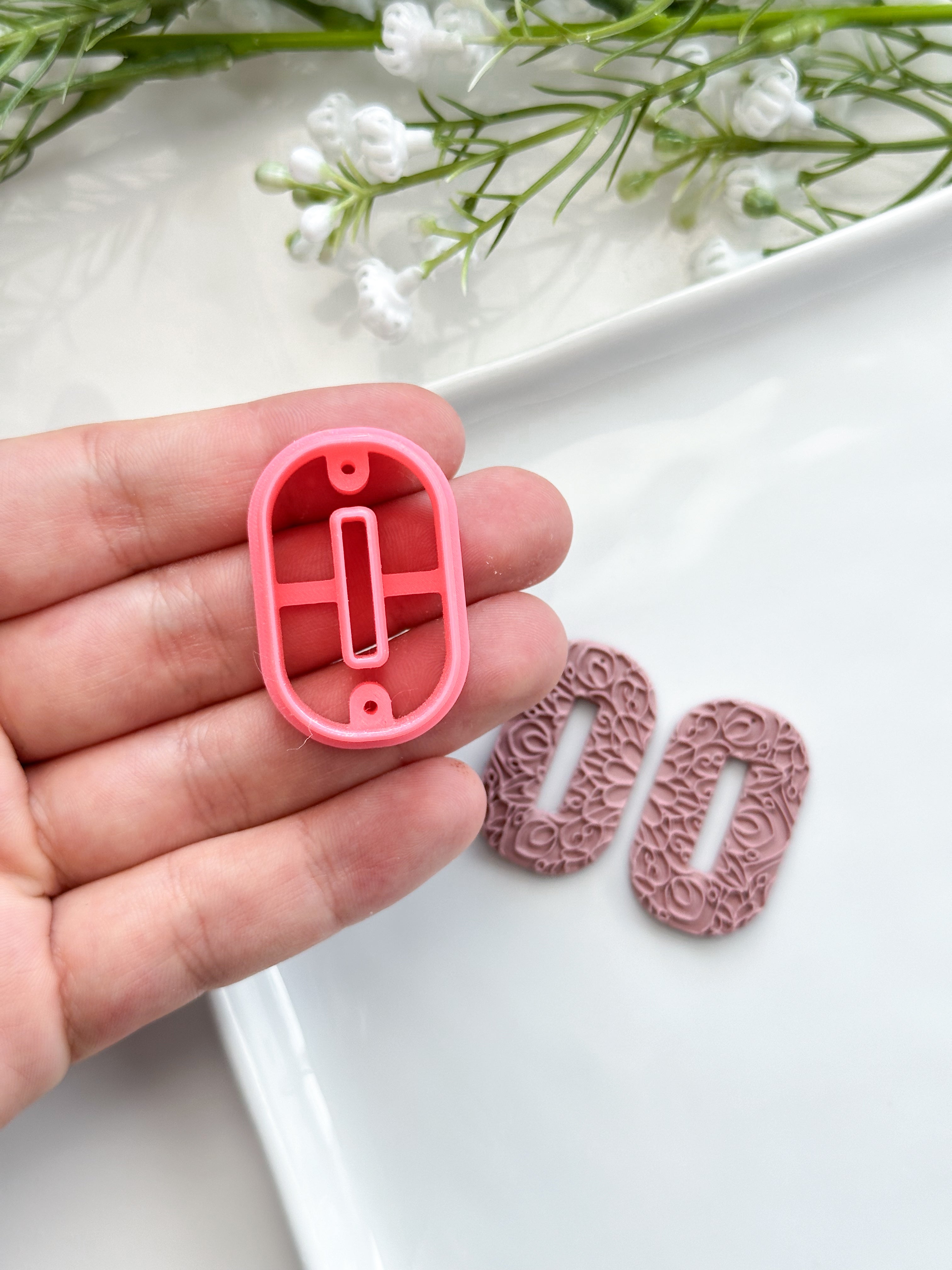 Oval Donut with Drill Guides Polymer Clay Cutter – Tera Clay