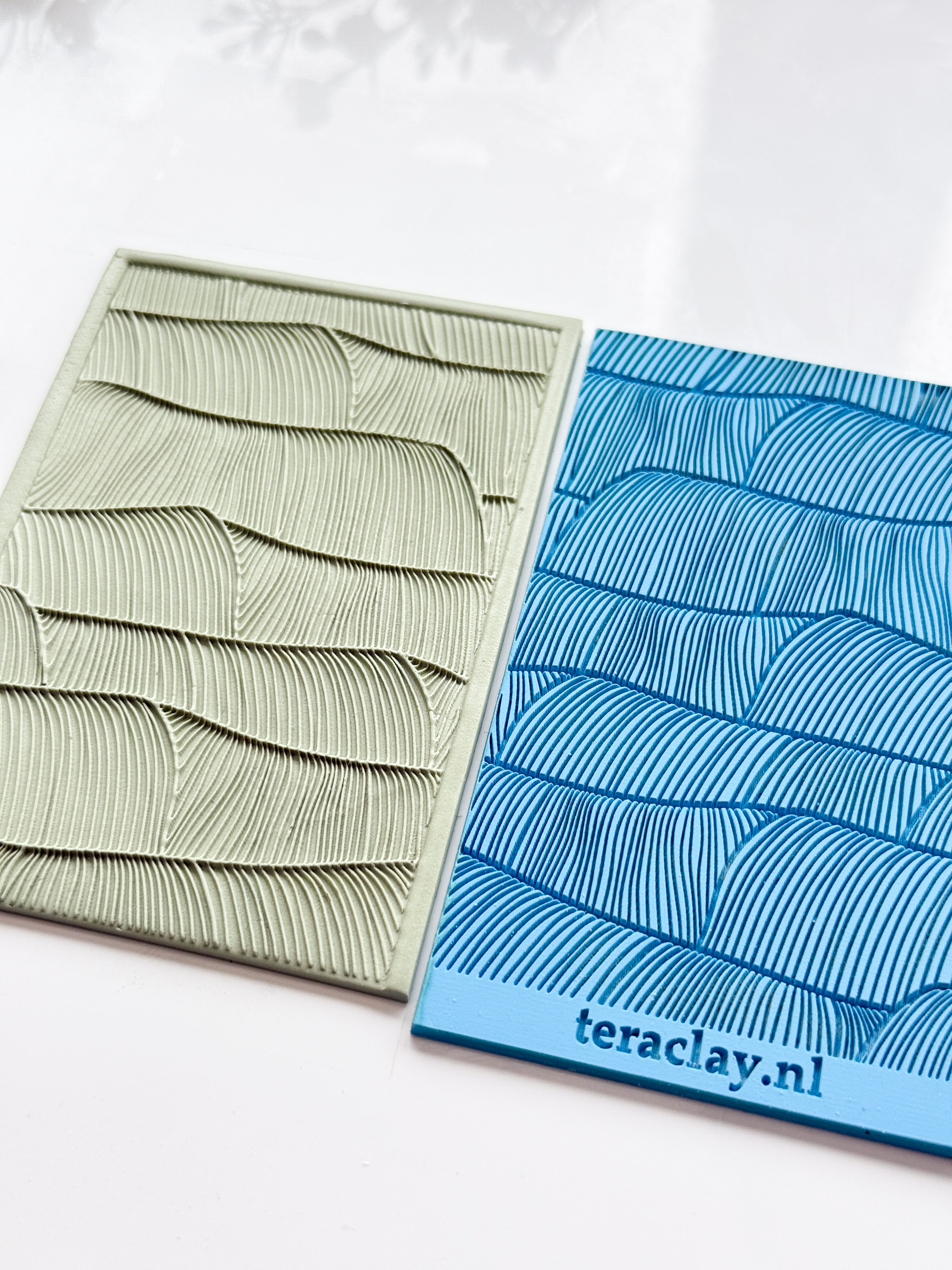 Ocean Waves Rubber Texture Mat for Polymer Clay – Tera Clay