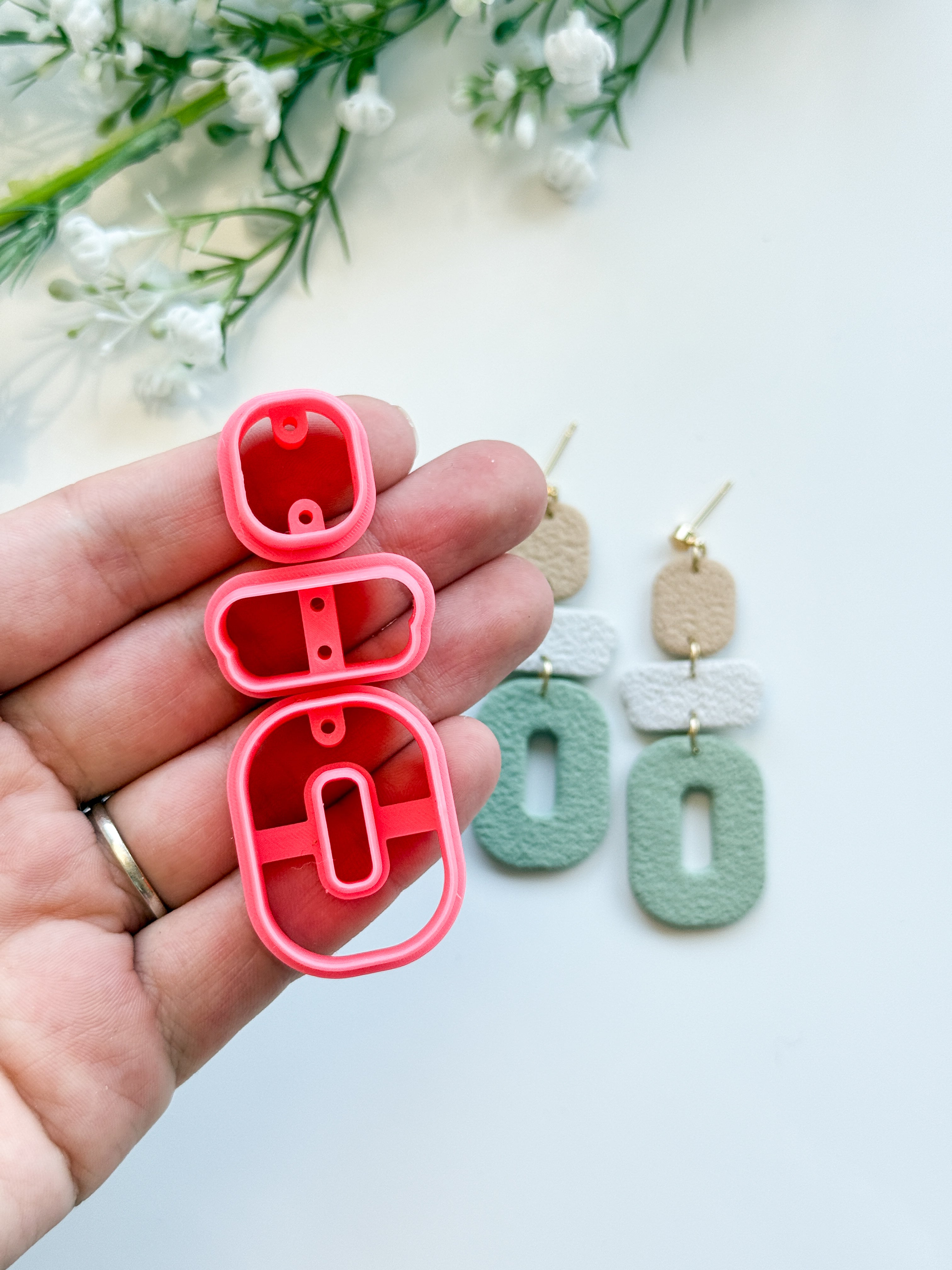 Triple Dangle with Drill Guides Polymer Clay Cutters Set PCC1622 – Tera ...