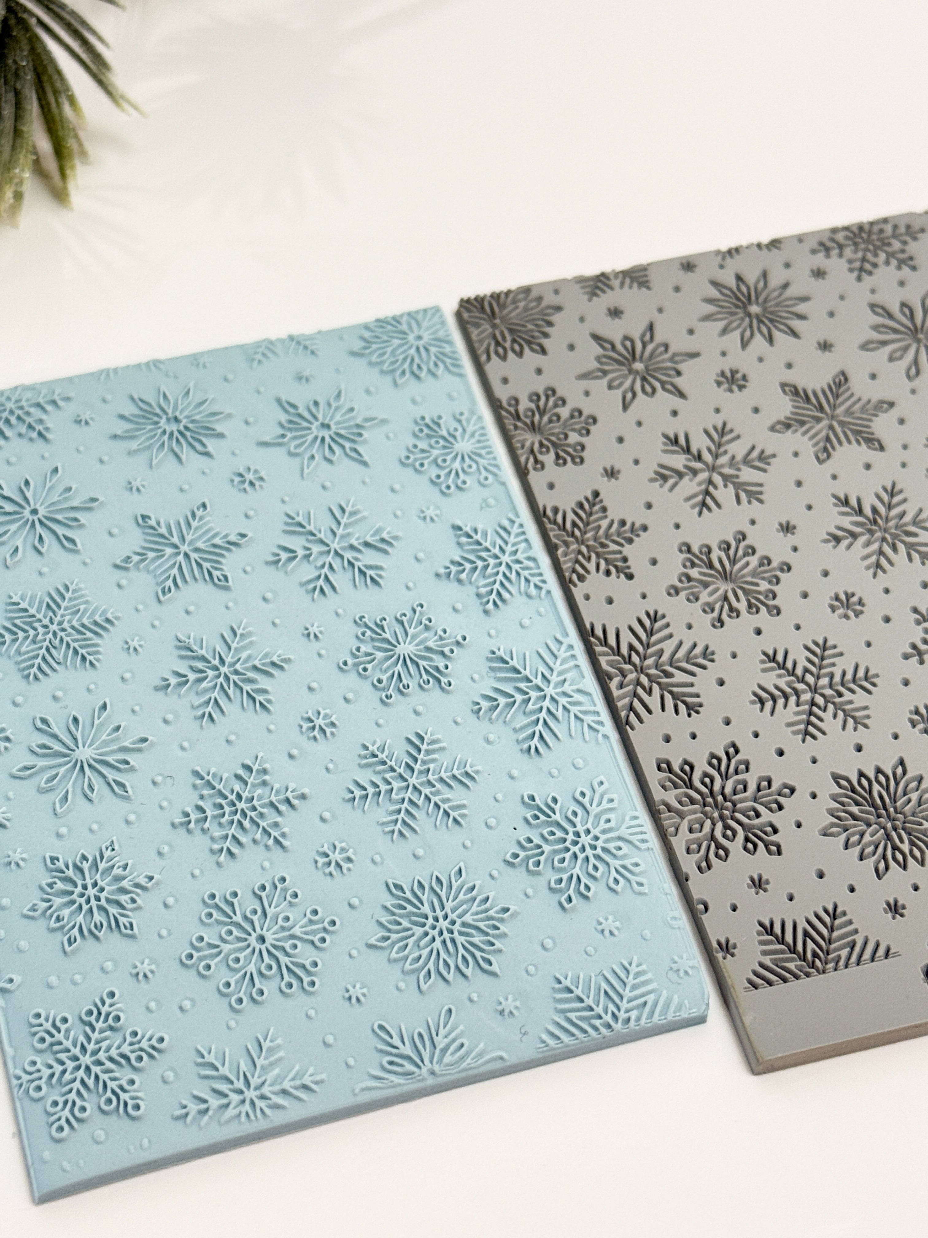 Snowflake #2 Rubber Texture Mat for Polymer Clay – Tera Clay
