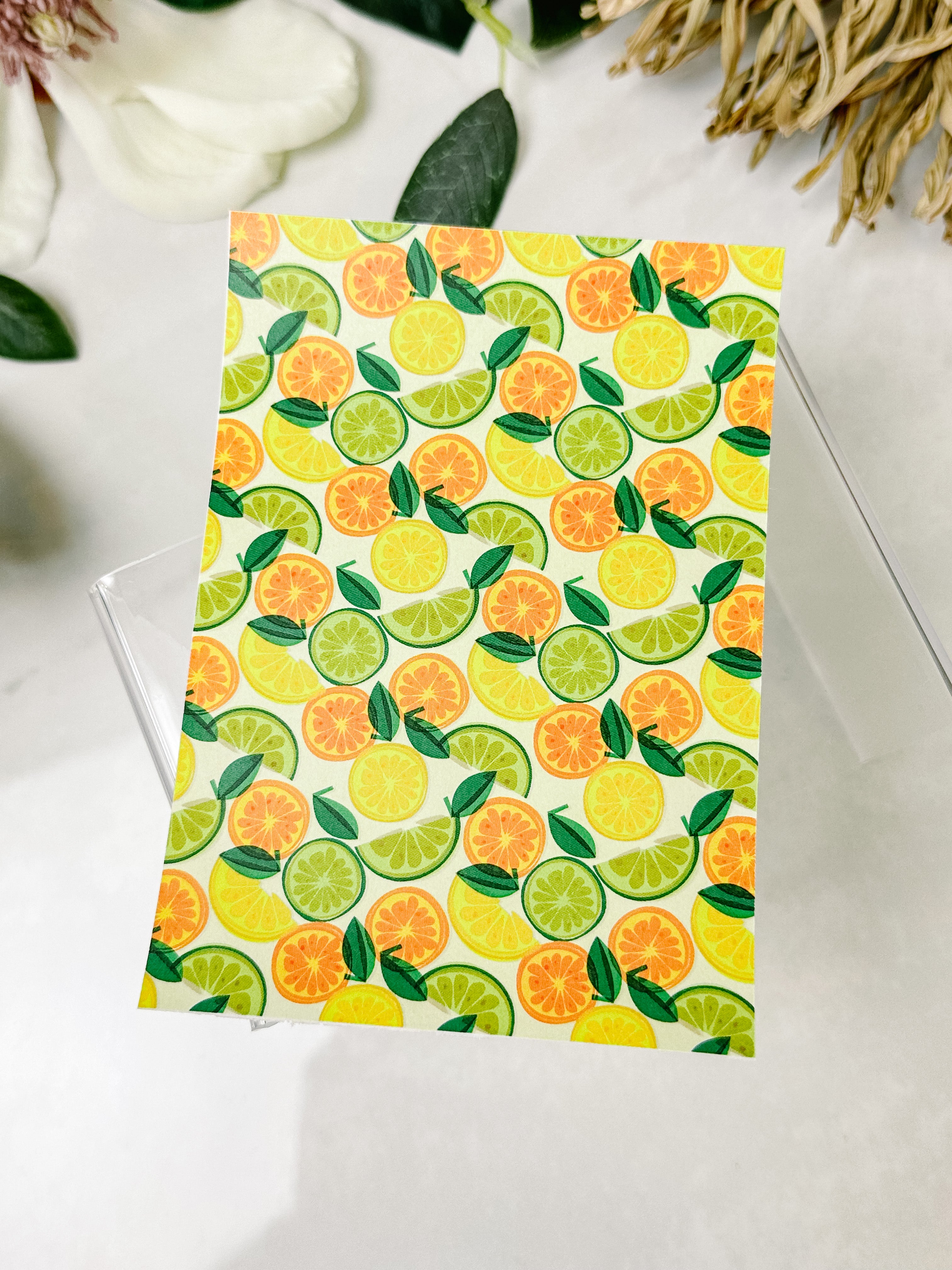 Transfer Paper 113 Citrus Slab | Fruity Image Water Transfer – Tera Clay